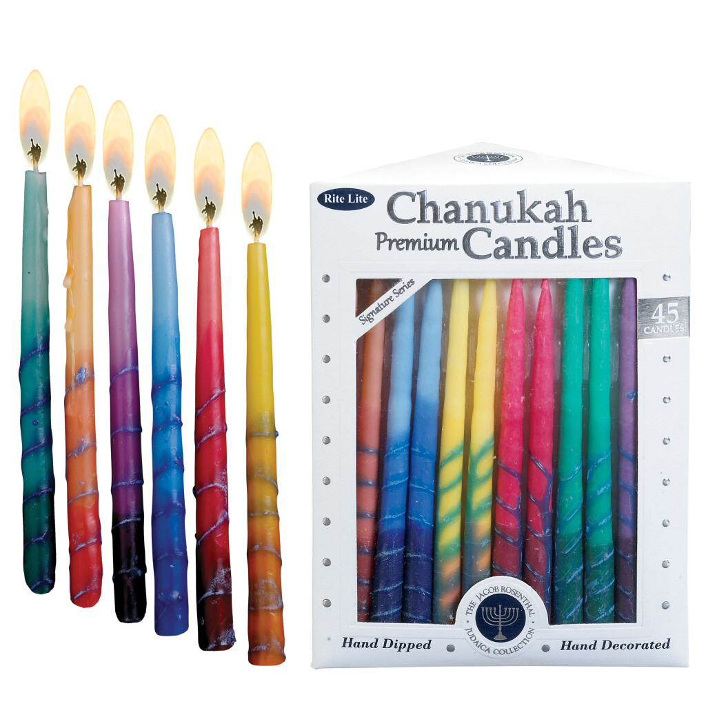 Hand Crafted Multicolor Premium Chanukah Candles | Sabeny