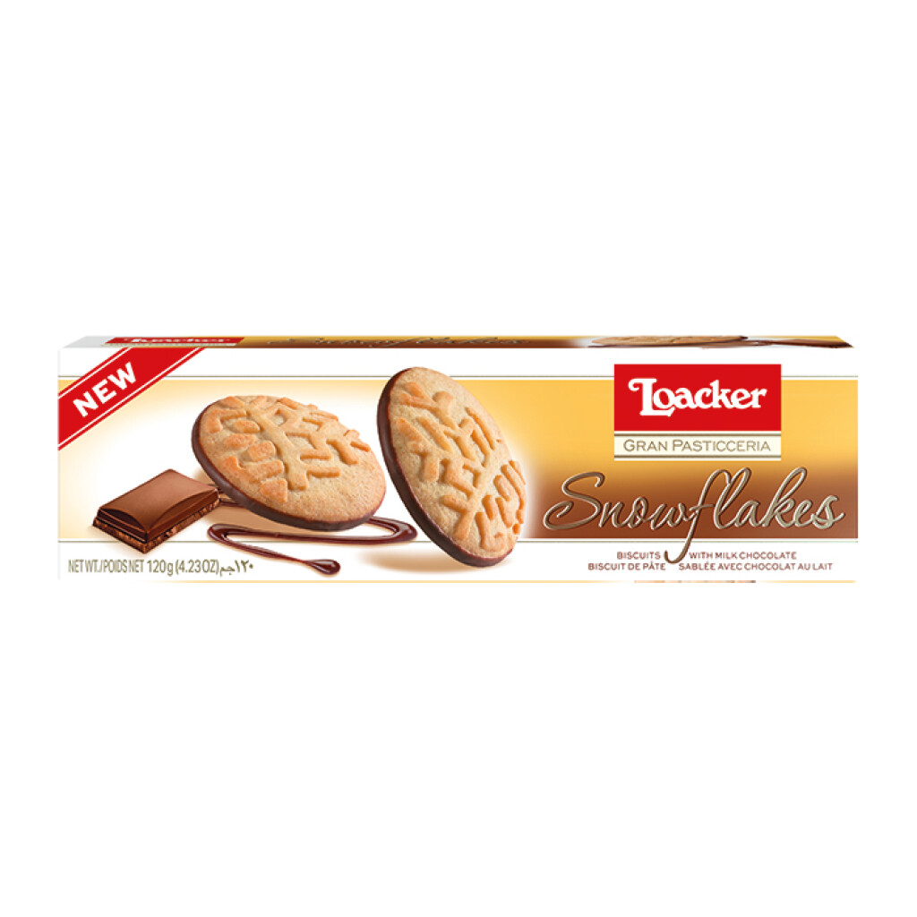 Loacker Gran Pasticceria SnowFlakes Biscuits | Sabeny